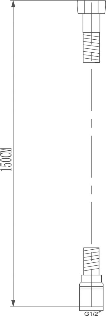 Sapho, SOFTFLEX hladká plastová sprchová hadice, 150cm, stříbrná/chrom, 1208-11