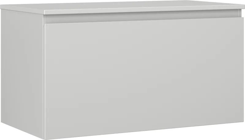 Mexen Orio, koupelnová skříňka 90 cm s horní částí, 1 zásuvka, šedá matná, 91A10-09047-1-BFC62