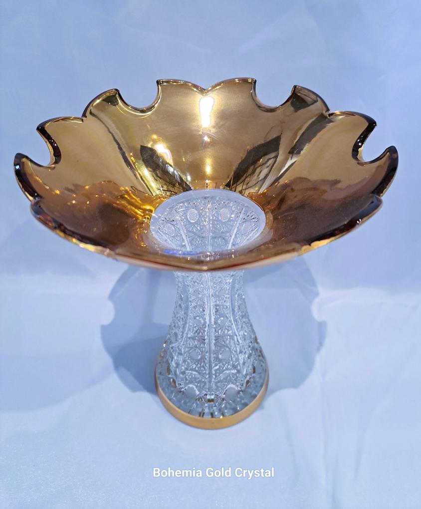 Váza tanečnice zdobená zlatem, smaltem 20.5 cm