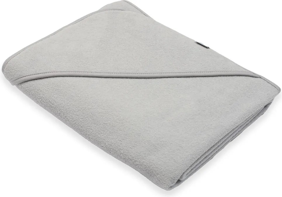 Dětská froté osuška s kapucí New Baby BASIC 100x100 šedá