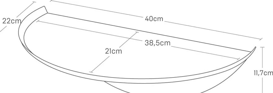 Černá kovová police 40 cm Tower – YAMAZAKI