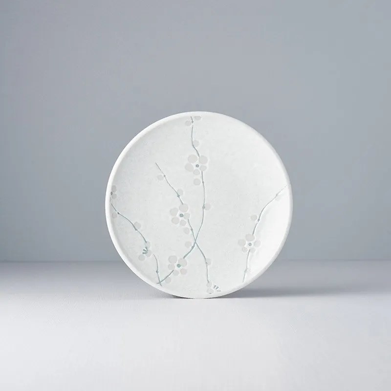 MADE IN JAPAN Dezertní talíř White Blossom 20 cm 19,5 × 2,5 cm