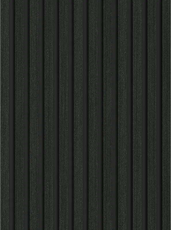 Mexen Lam-B, akustické stěnové lamely 275 × 30 cm, HDF deska 4 mm, technická dýha, dub černý stříbřitý, S100-275307-3015-025