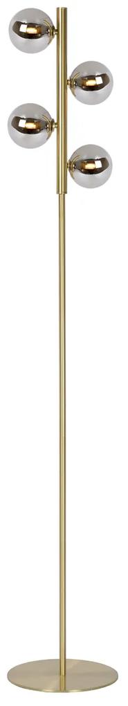 Lucide 45774/04/02 stojací lampa Tycho matně zlaté/mosaz, 4xG9, 154cm