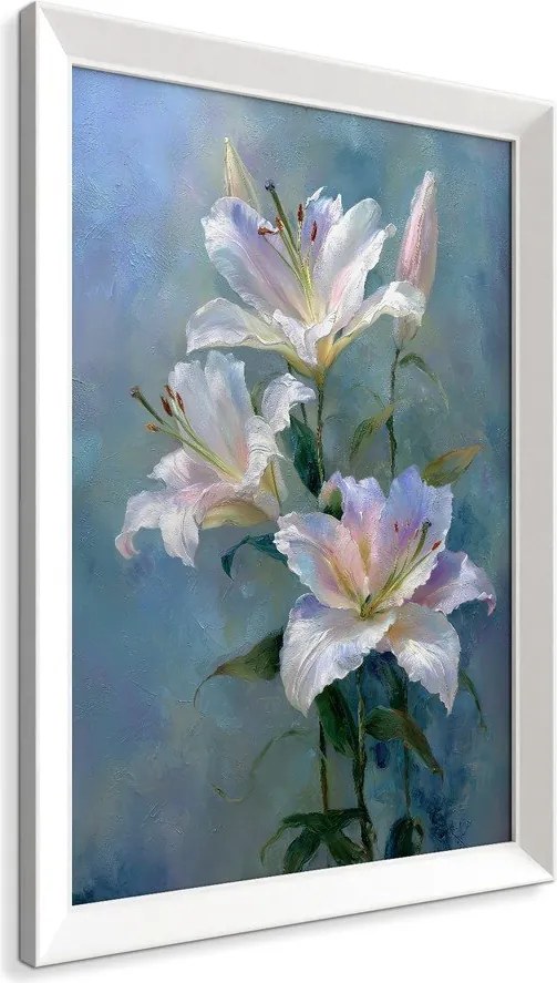 Tištěný obraz s rámem 56x75 cm Lilies – Styler
