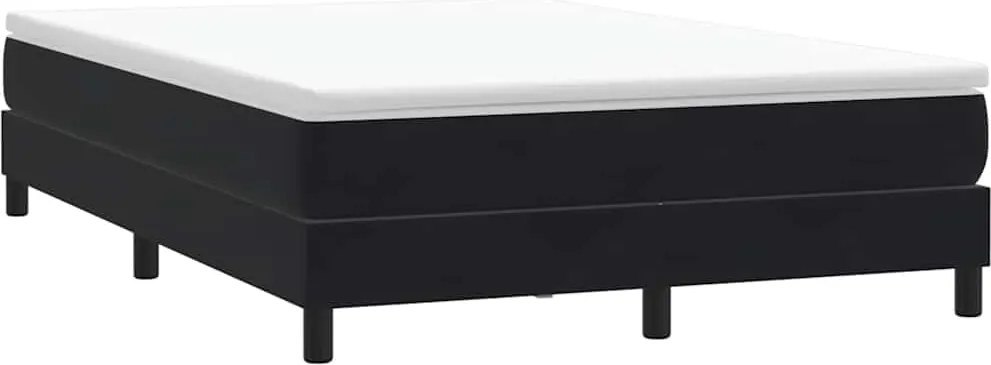 Postel Box Spring bez matrace černá 140x220 cm samet 3315875