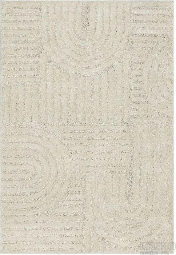 Breno Kusový koberec ART 1121 Cream, 120x170 cm, Béžová