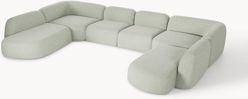 Modulární bouclé pohovka XL Wolke