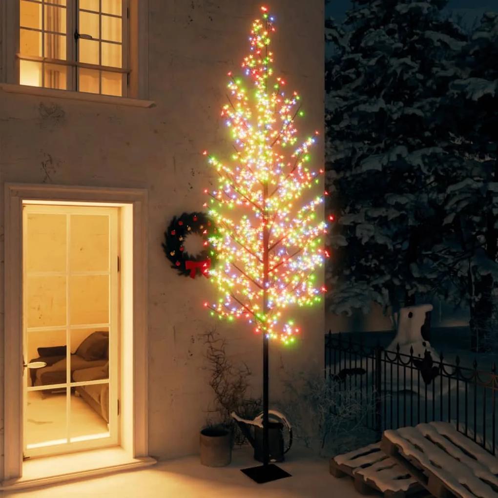 Vánoční strom 1200 LED diod barevné světlo třešňový květ 400 cm - Default Title