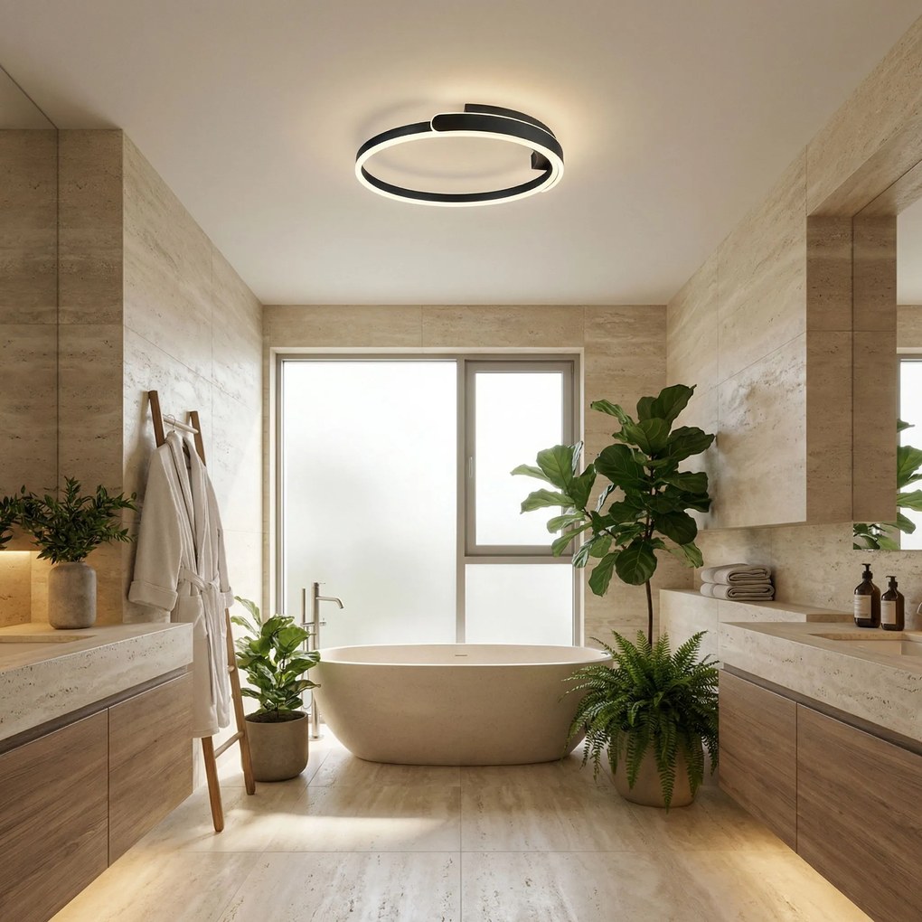 Toolight Toolight, LED stropní svítidlo 50cm, 35W, 4000K, 2000lm, APP1925-C, černá, OSW-66066