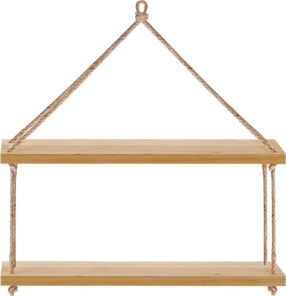 Tutumi Tutumi, nástěnná polička 50x15 cm 322121, borové dřevo, HOM-06808