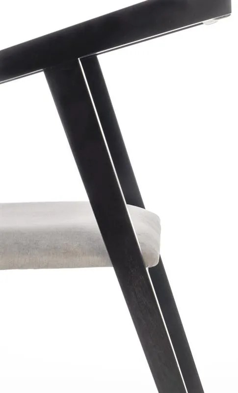 HALMAR AZUL židle černá/šedá