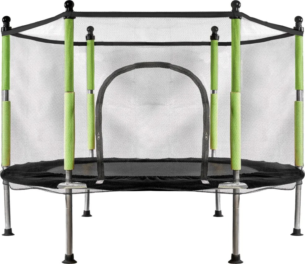 Creative Corner Trampolína pro domácí zahradu pro děti míčová síť 140cm 55inch zelená