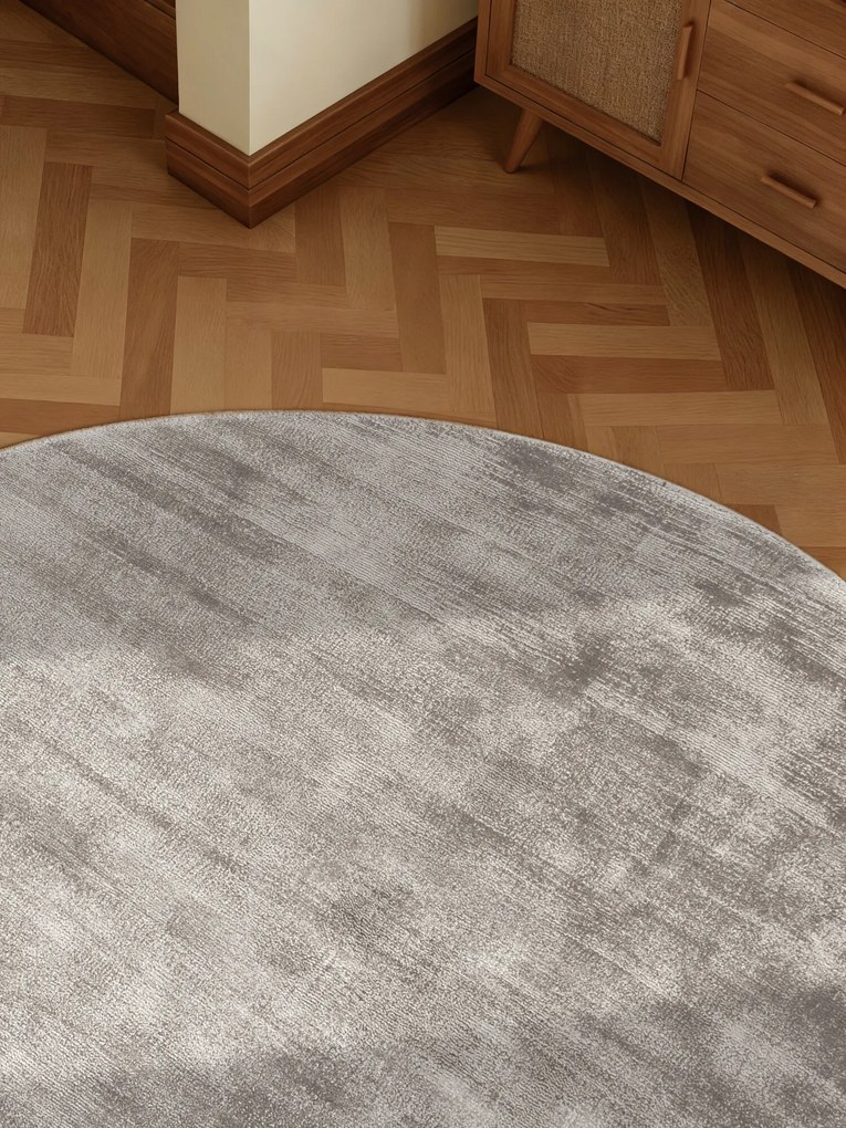 Vikosa, Kusový koberec Vikosa Jane 106294 Silver kruh, 150x150 (průměr) kruh, šedá, dětský pokoj