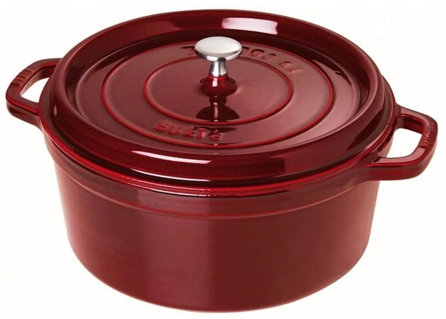 Hrnec STAUB  kulatý 28 cm vínový 6,7l