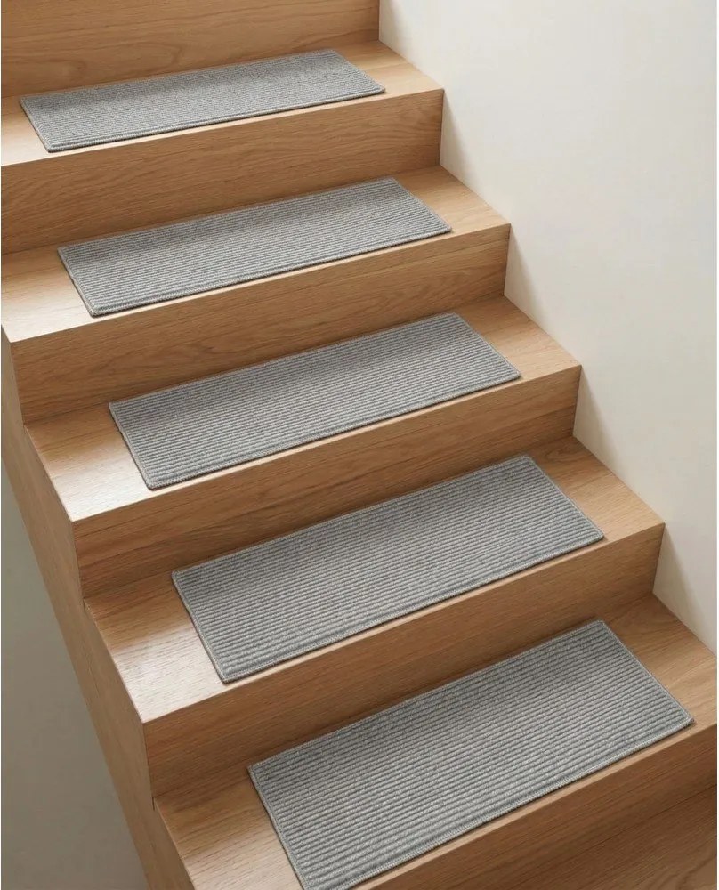Šedé nášlapy na schody v sadě 16 ks 25x65 cm Silio – Vitaus