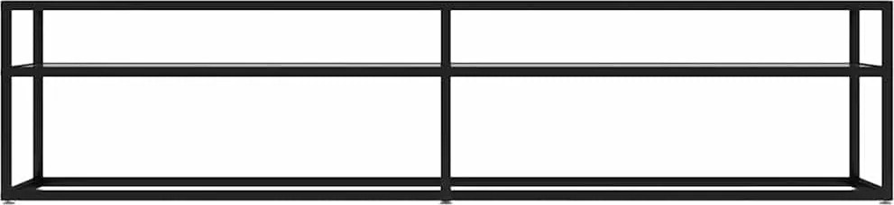 TV stolek průhledný 180 x 40 x 40,5 cm tvrzené sklo 331722
