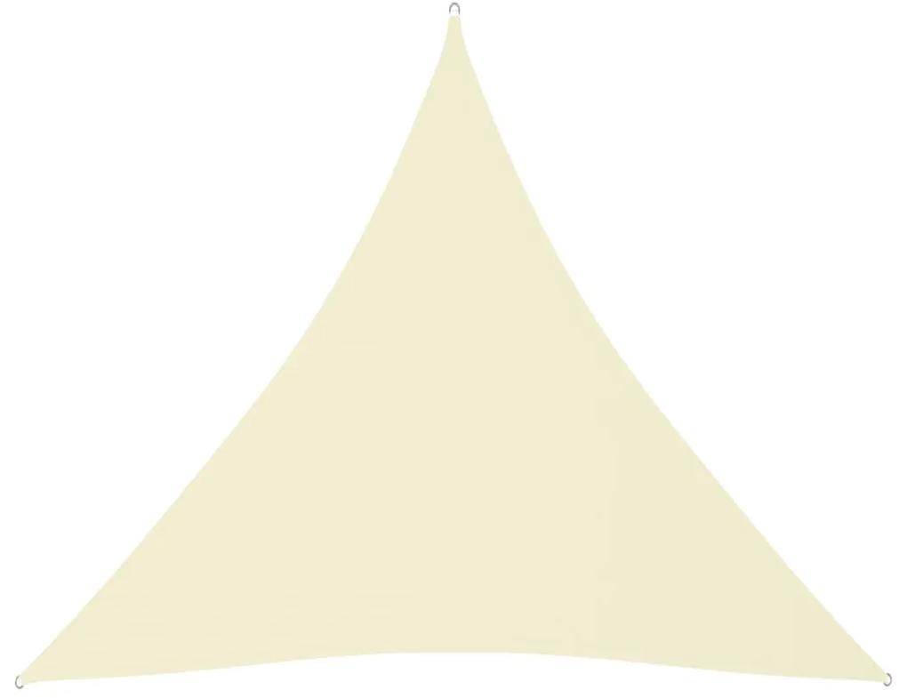Stínící plachta oxfordská látka trojúhelníková 3x3x3 m krémová - Default Title