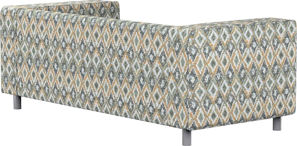 Potah na pohovku IKEA  Klippan 2-místná barva modrá látka pletený vzor, vzorované