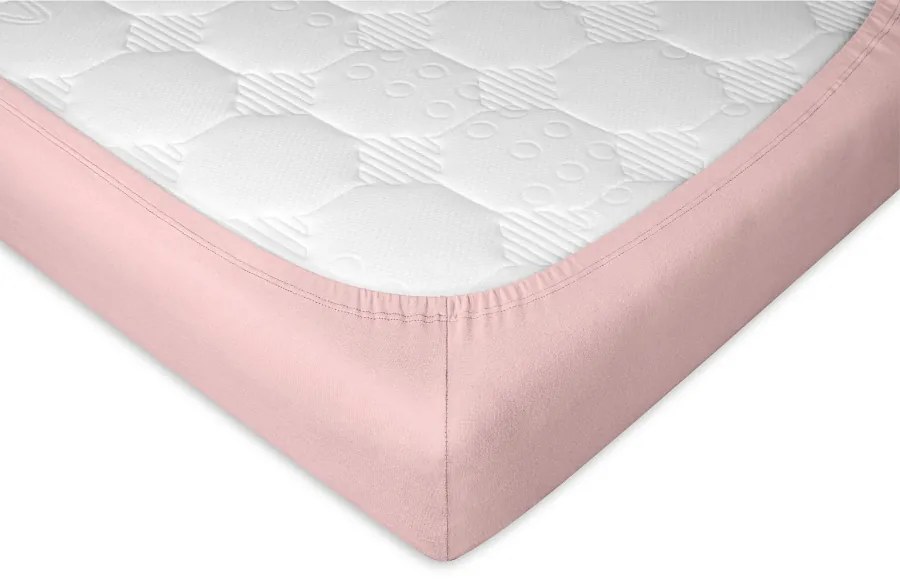 DADKA Jersey prostěradlo pudrové Rozměr 35x75x2