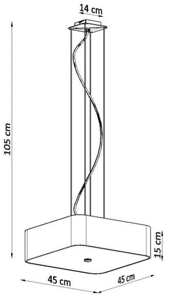 Sollux SL.0774 - Lustr na lanku LOKKO 5xE27/60W/230V 45 cm černá
