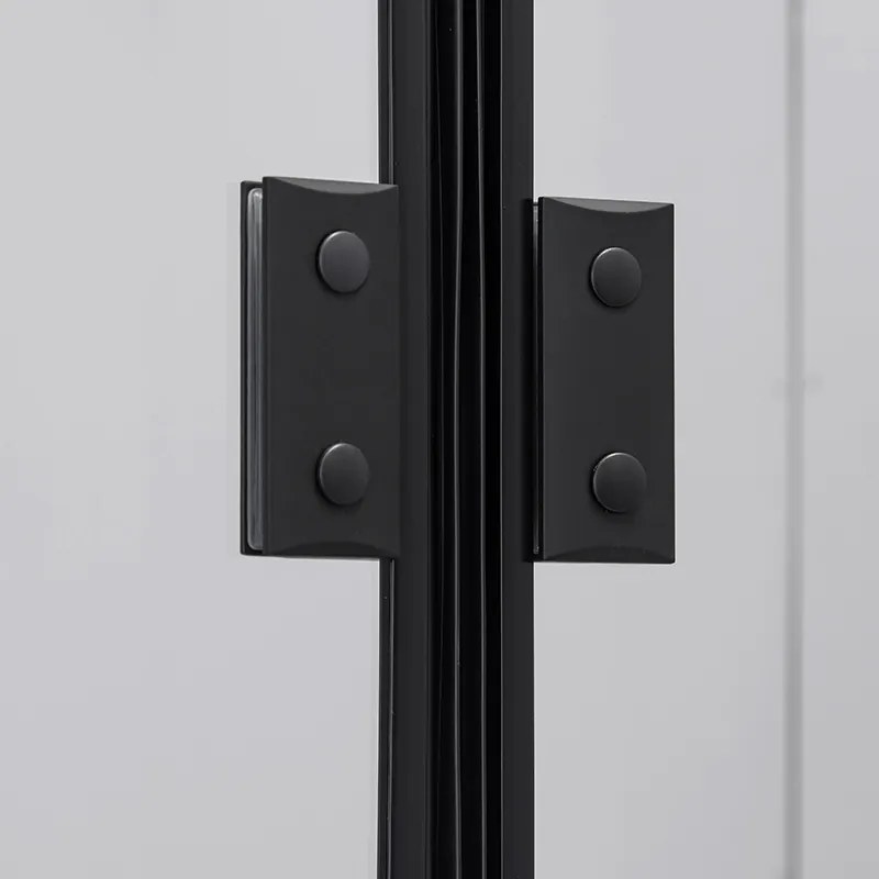 BPS-koupelny Čtvercový sprchový kout HYD-SK08M 80x80 černá/transparent