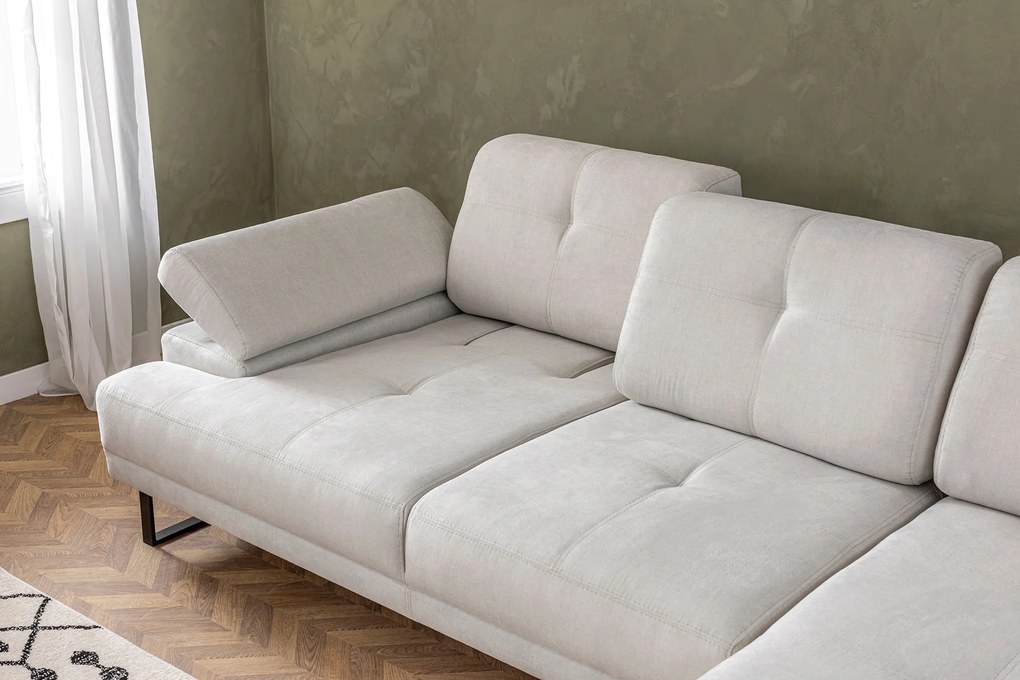 Hanah Home Třímístná pohovka MUSTANG béžová pravá 560ARE1210