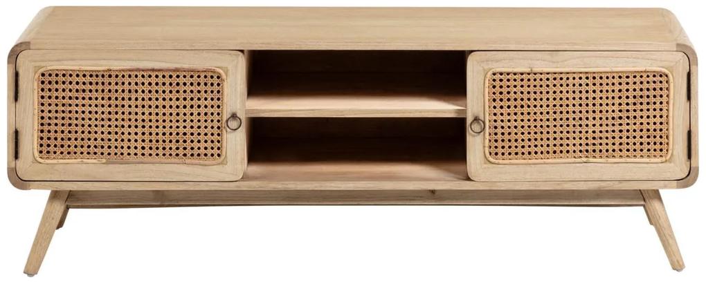 OnaDnes -20% Dřevěný TV stolek Kave Home Nalu 150 x 40 cm