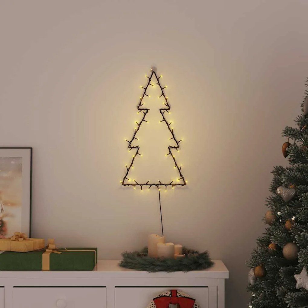 Vánoční Osvětlení Vánoční Stromek Silueta 80 Led Teplá Bílá