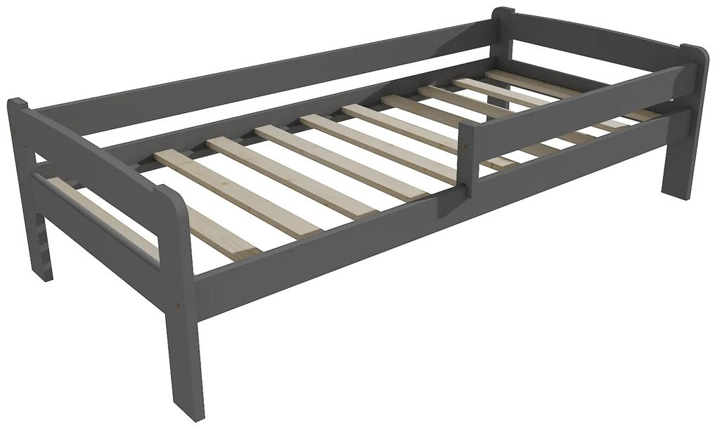 Vomaks Dětská postel se zábranou VMK009C KIDS Rozměr: 90 x 200 cm, Barva: barva šedá