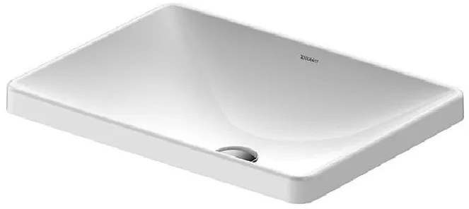 Duravit D-Neo - Umyvadlo zápustné 600x440 mm, bez otvoru pro baterii, bílá 0358600079