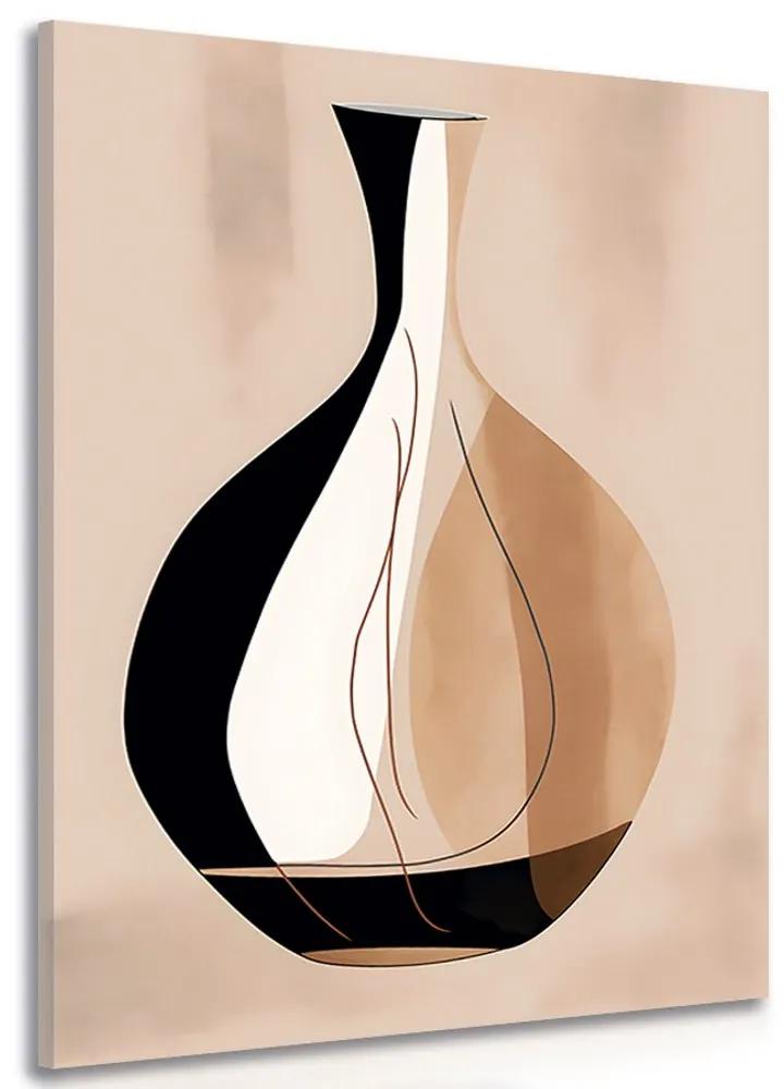 Obraz abstraktní tvary váza Varianta: 80x120