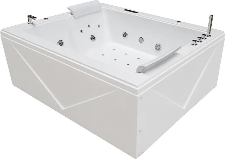 BPS-koupelny Hydromasážní vana DIABLO 666 II 180x150 s ohřevem vody