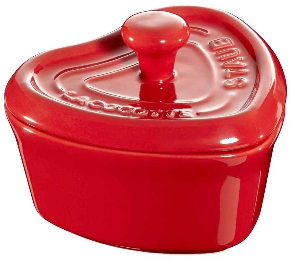 Keramický mini Hrnec STAUB  SRDCE 10 cm červený 0,2l