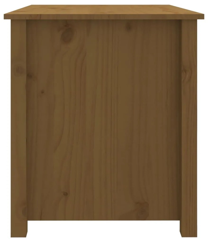 Konferenční stolek medově hnědý 71x49x55 cm masivní borovice - Default Title