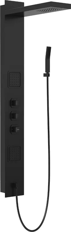 Mexen Savio, podomietkový sprchový panel, černá matná, 7605-03-70
