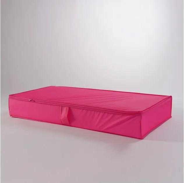 Růžový úložný box Compactor Garment, 100 x 15 cm