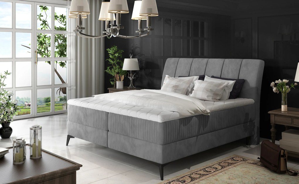 Boxspring SOLISU 160/200 (látka Jasmine 90)