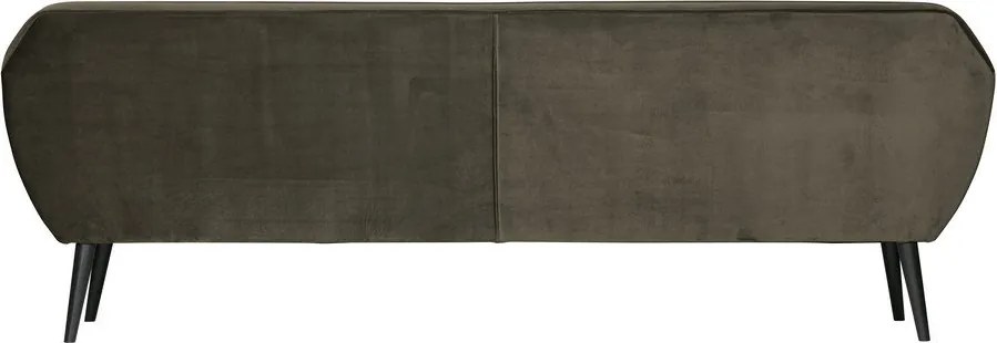Tmavě zelená sametová pohovka WOOOD Rocco, 230 cm