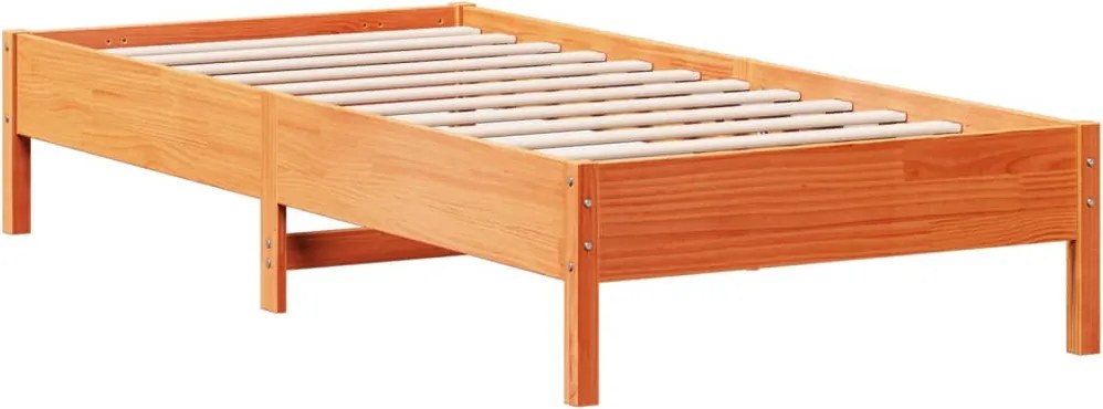 Postel bez matrace voskově hnědá 90 x 200 cm masivní borovice 3328243