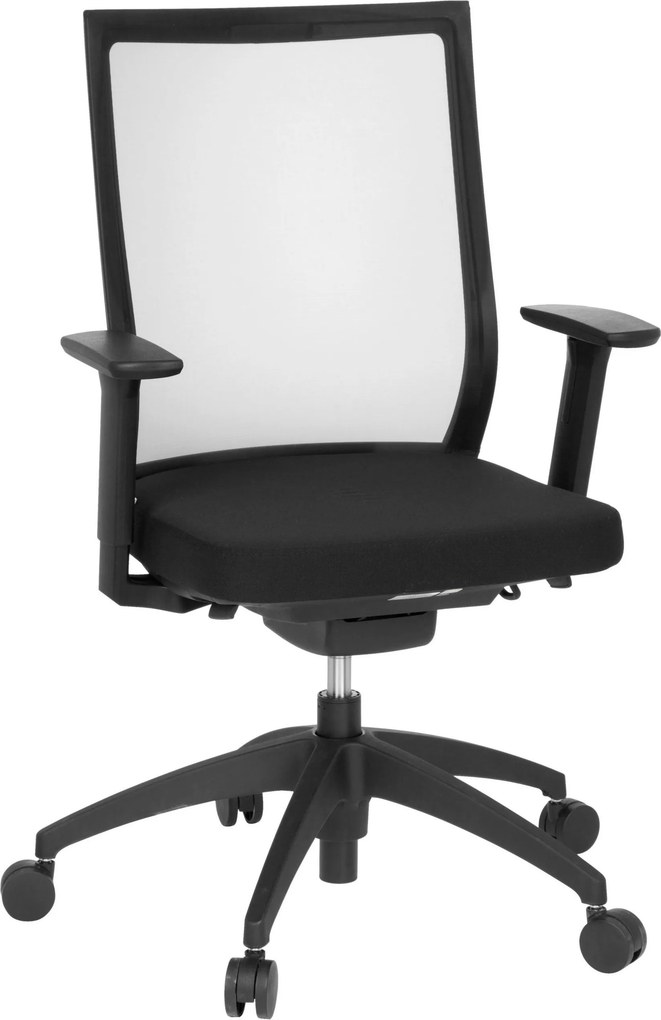 XXXLutz OTOČNÁ ŽIDLE, síťovina, plochá tkanina, černá, barvy chromu MID.YOU - Online Only kancelářské židle - 001918020901