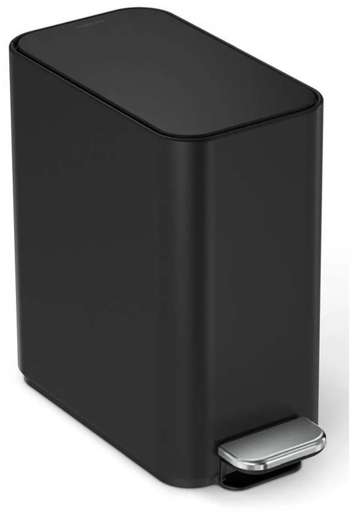 Simplehuman - Odpadkový koš 5 l, s kapsou na sáčky, matná černá CW2101