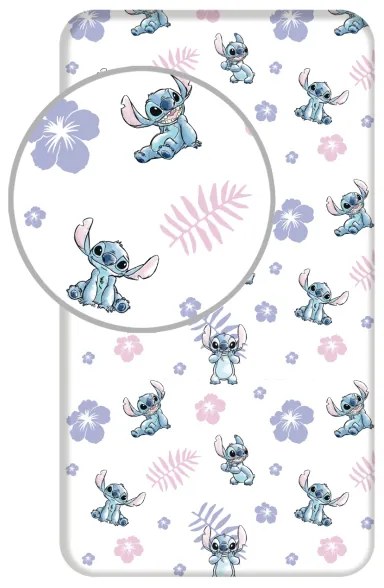 Jerry Fabrics Prostěradlo Lilo and Stitch 90x200x25 cm