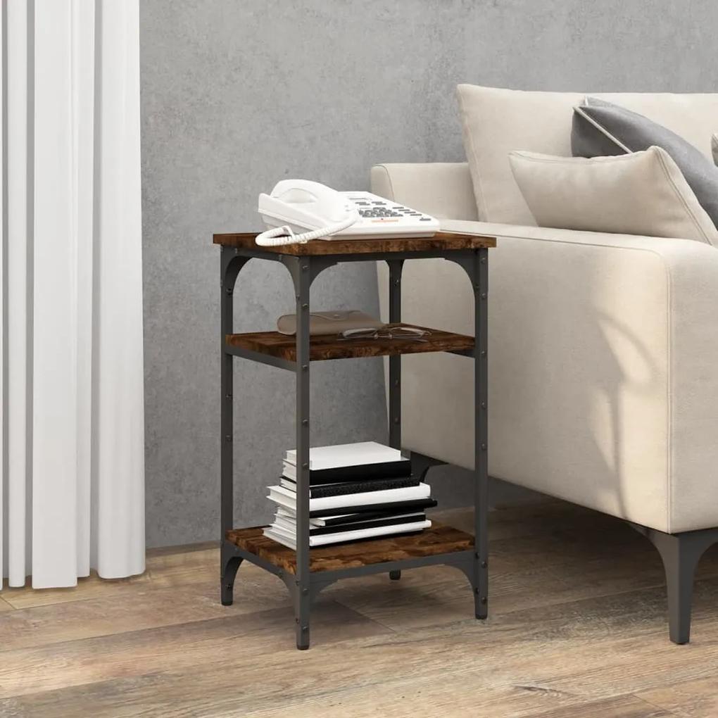 vidaXL Odkládací stolek 35 x 30 x 60 cm kompozitní dřevo [825803] Barva: Černá