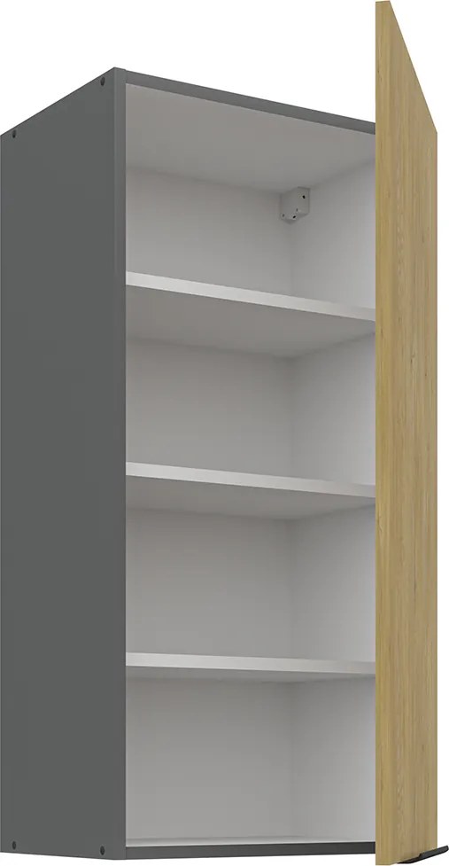 CREMONA ac | horní skříňka 45 G-90 1F policová | 45 cm | VYSOKÁ | antracit/cremona