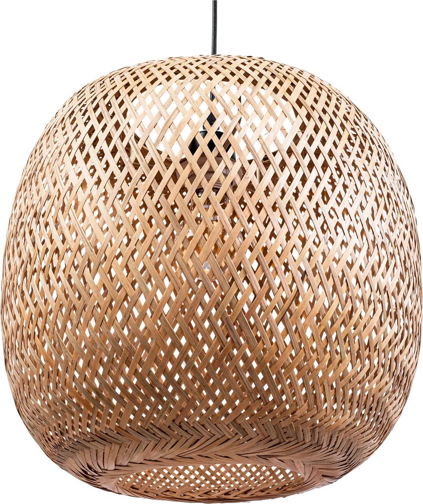 Toolight Natural, závěsné svítidlo 1xE27 APP1326-1CP, přírodní hnědá, OSW-05368