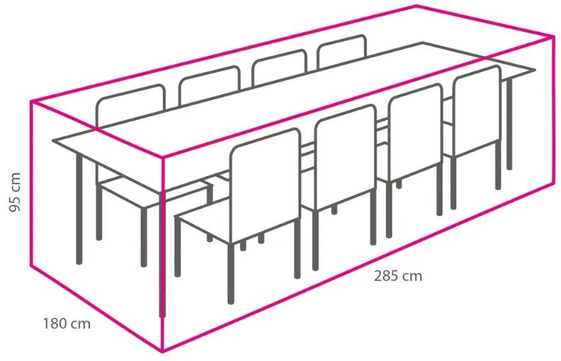 Ochranná plachta na stolovou soupravu XL II (285x180x95 cm)