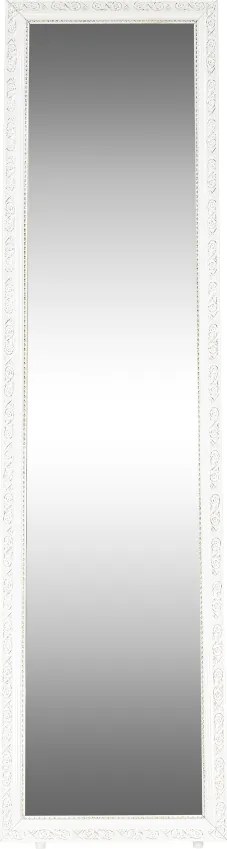 Kondela Stojanové zrcadlo, bílá/bílo zlatý ornament, LAVAL