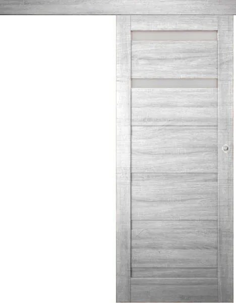 posuvné interiérové dveře na stěnu vasco doors EVORA model 2 Průchozí rozměr: 70 x 197 cm, Orientace dveří: Levé dveře, Dekor: Buk jasmínový