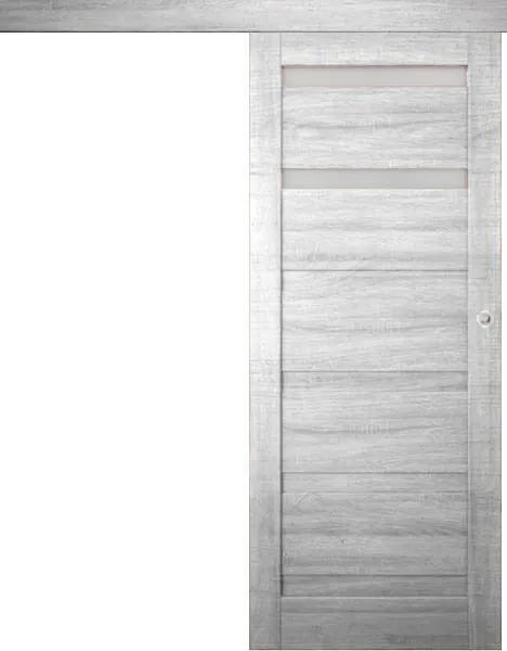 posuvné interiérové dveře na stěnu vasco doors EVORA model 2 Průchozí rozměr: 70 x 197 cm, Orientace dveří: Levé dveře, Dekor: Dub pálený